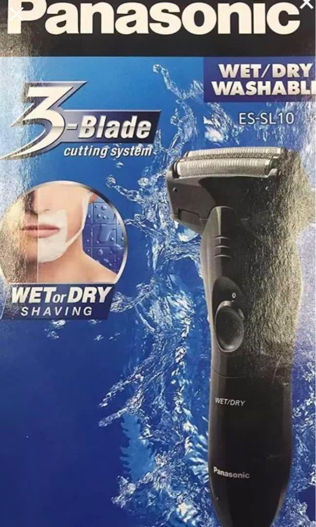 Panasonic ES-SL10 Electric Shaver Razor with 3 Cutter Head Use Dry ...