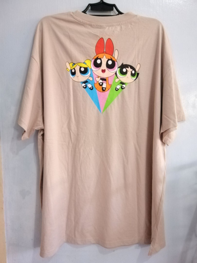 PPG Power Puff Girls Oversized front & back print Graphic Shirt, Women ...