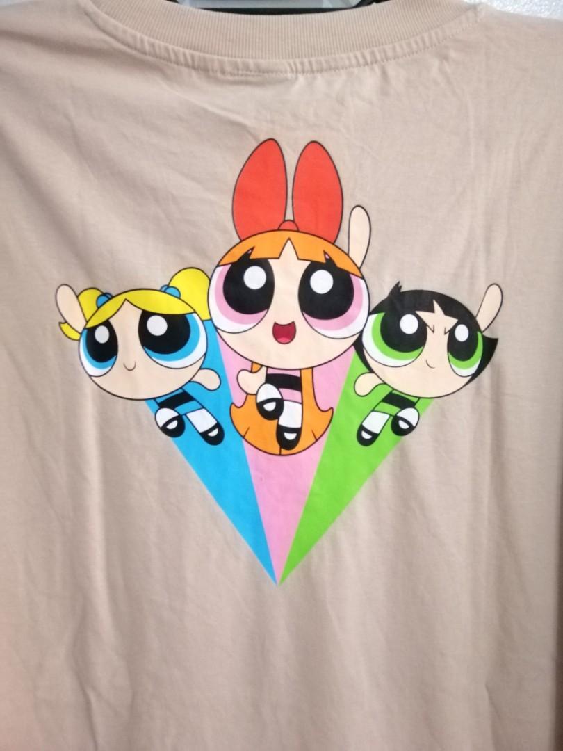 PPG Power Puff Girls Oversized front & back print Graphic Shirt, Women ...