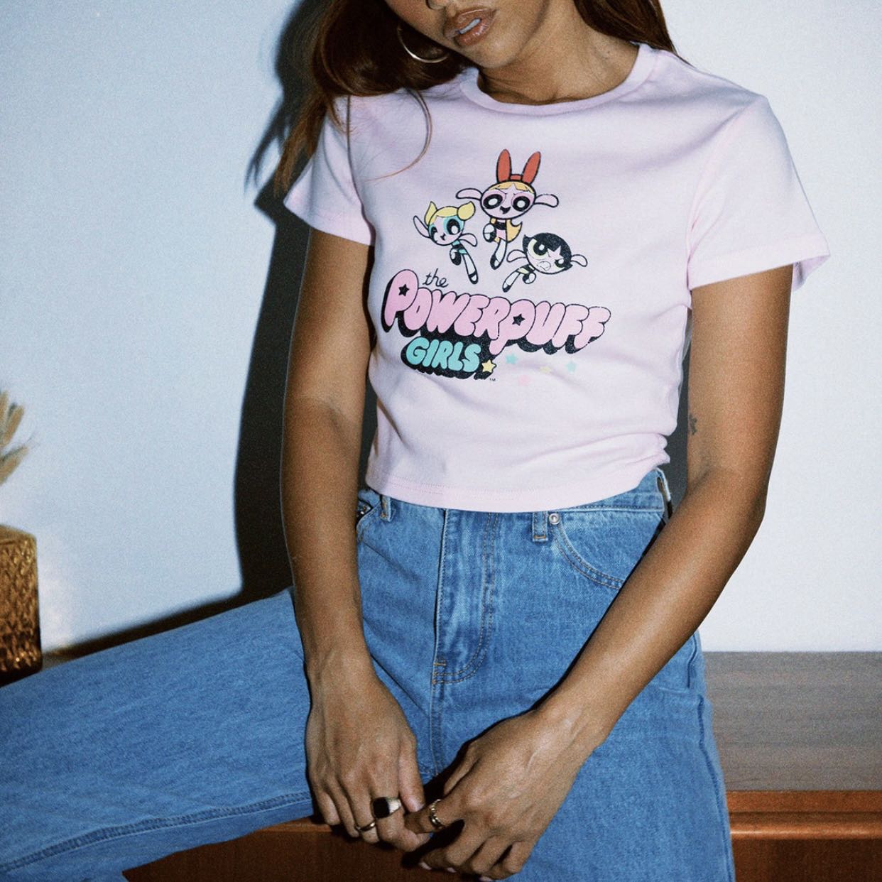 princess polly powerpuff girls cropped baby tee shirt graphic top ...