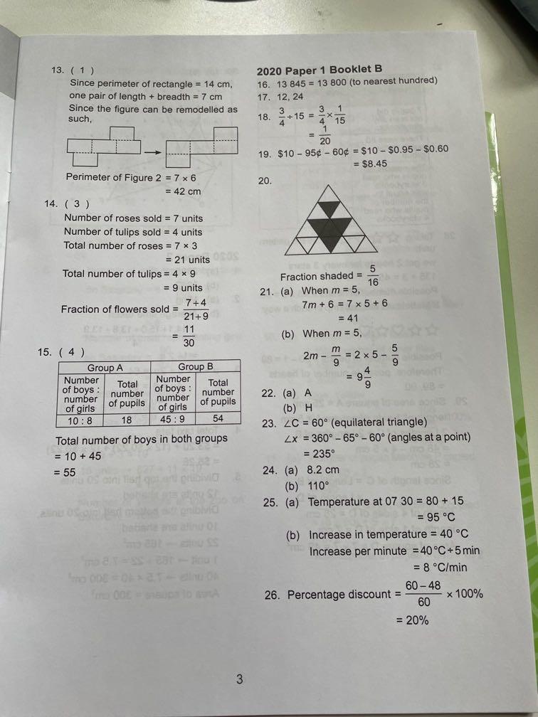 PSLE past year paper 2018-2020, Hobbies & Toys, Books & Magazines ...