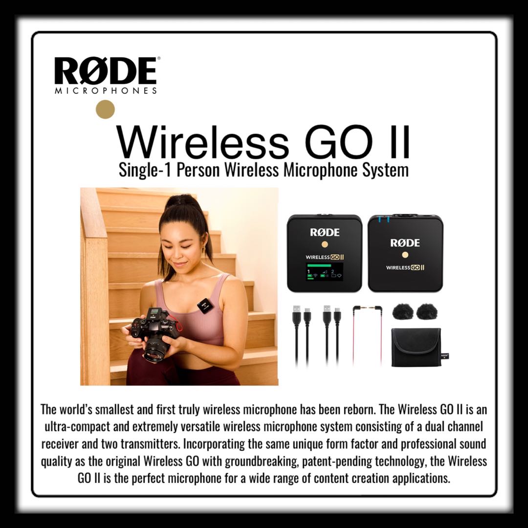 RODE Wireless GO II (Single), Audio, Microphones on Carousell