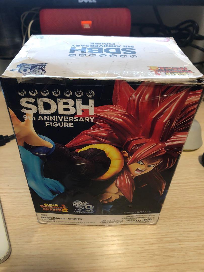 (金証)龍珠SDBH 9th Anniversary Figure 孫悟空超級撒亞人4, 興趣及遊戲, 玩具 & 遊戲類 on Carousell