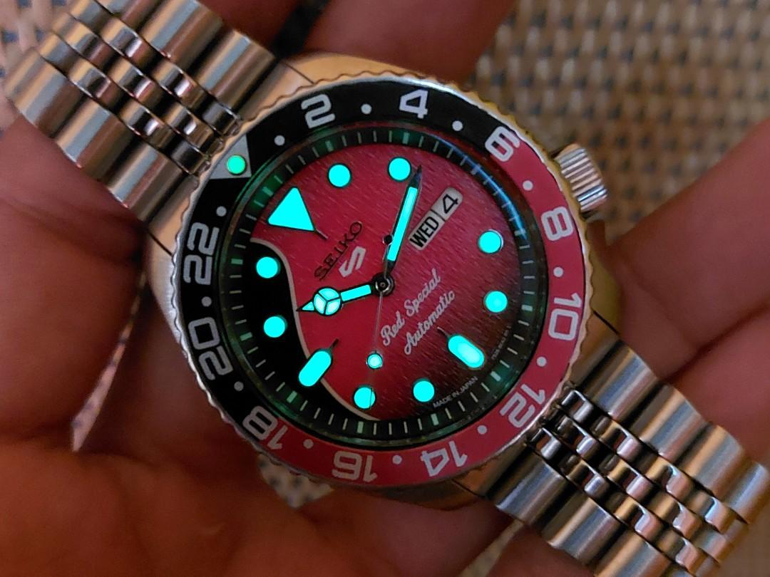 Seiko RED SPECIAL Mod Automatic Diver's Watch, Men's Fashion, Watches ...