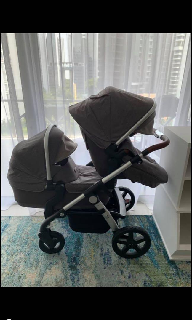 Full set!!! Silvercross Wave Stroller Single/Double, Babies & Kids ...
