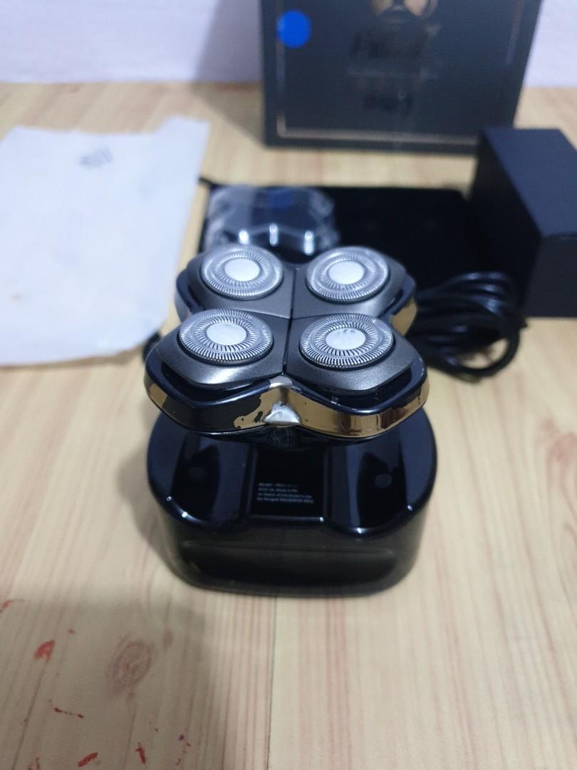 Skull Shaver Pitbull Gold PRO Head Shaver for Men,Wet/Dry 4 Razor Hair ...