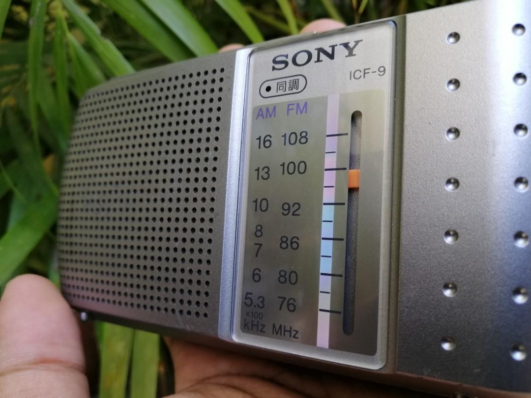 Sony ICF-9 Am/Fm Pocket Radio for Outdoor & Personal Use LED Tuning Indicator/GENUINE, Audio ...