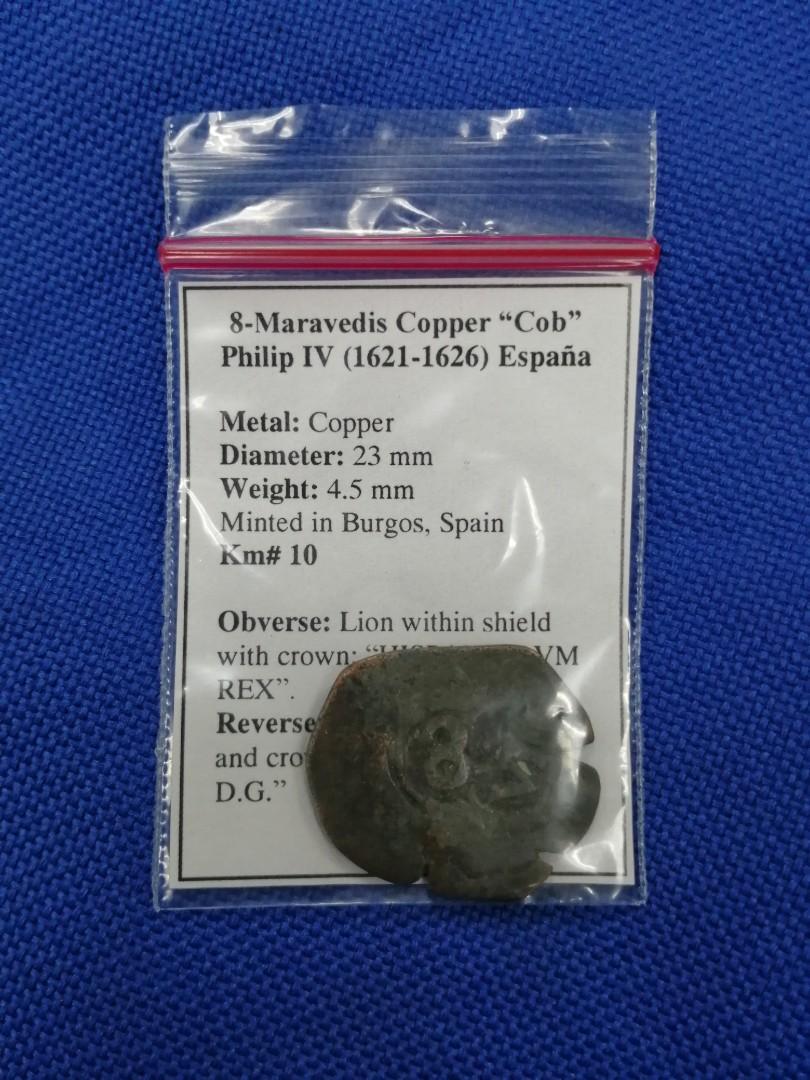 Spanish Maravedis Copper Cob Coin 17th Century, Hobbies & Toys ...