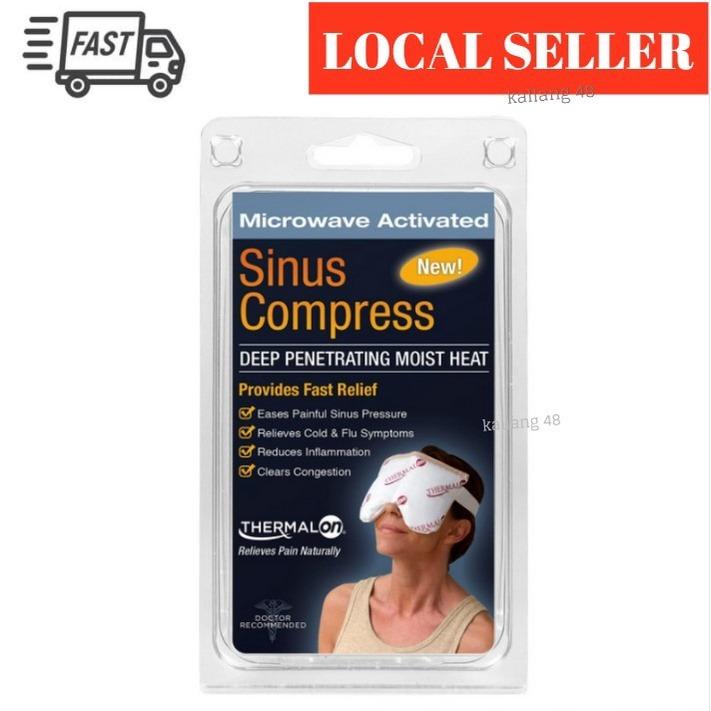 Thermalon Microwave Activated Heat Cold Sinus Allergy Relief Mask Heat ...