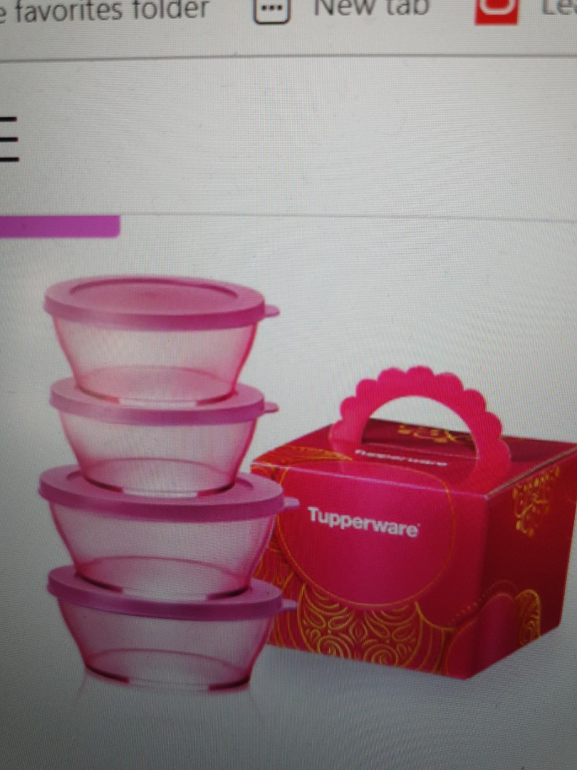 Tupperware Clear bowl set, Furniture & Home Living, Kitchenware ...