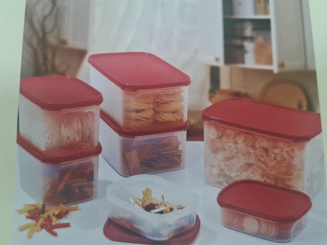 Tupperware MM Rectangular 6.5L, Furniture & Home Living, Kitchenware ...