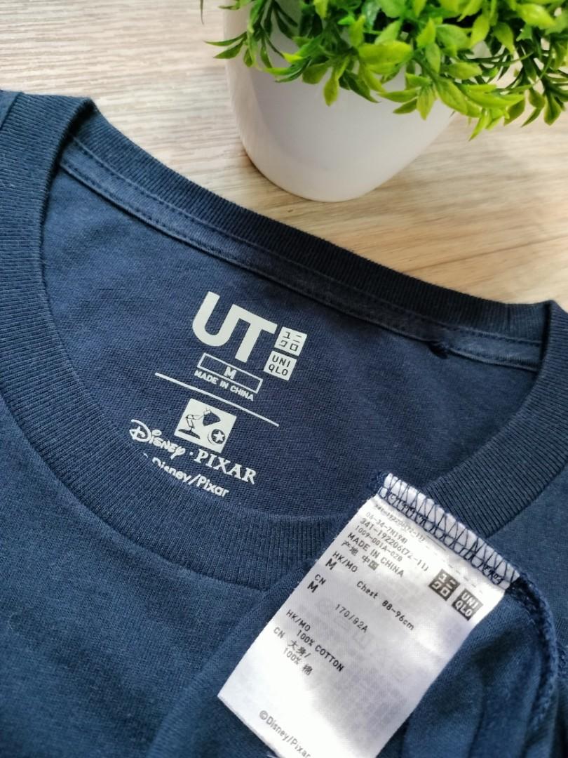 Uniqlo UT Disney Pixar Toy Story Woody Navy Blue Shirt, Men's Fashion ...