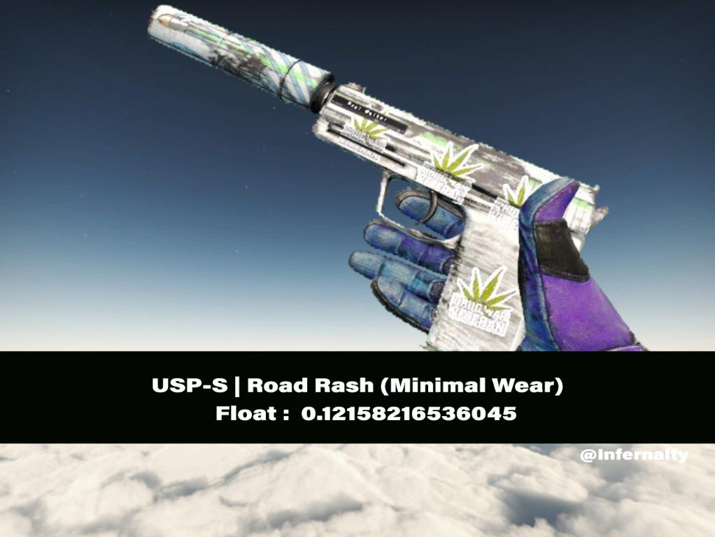 USP-S Road Rash MW CSGO SKINS KNIVES, Video Gaming, Gaming Accessories ...