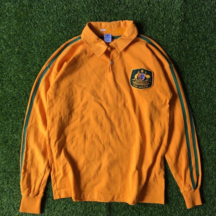 Vintage Adidas Australia Rugby Polo Shirt, Men's Fashion, Activewear on ...