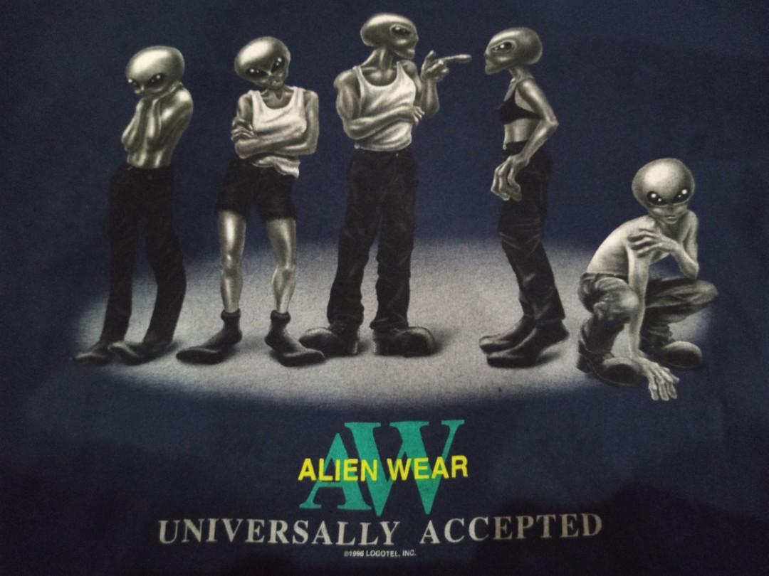 Vintage Alien Wear 1996 by Logotel, Men's Fashion, Tops & Sets, Tshirts ...