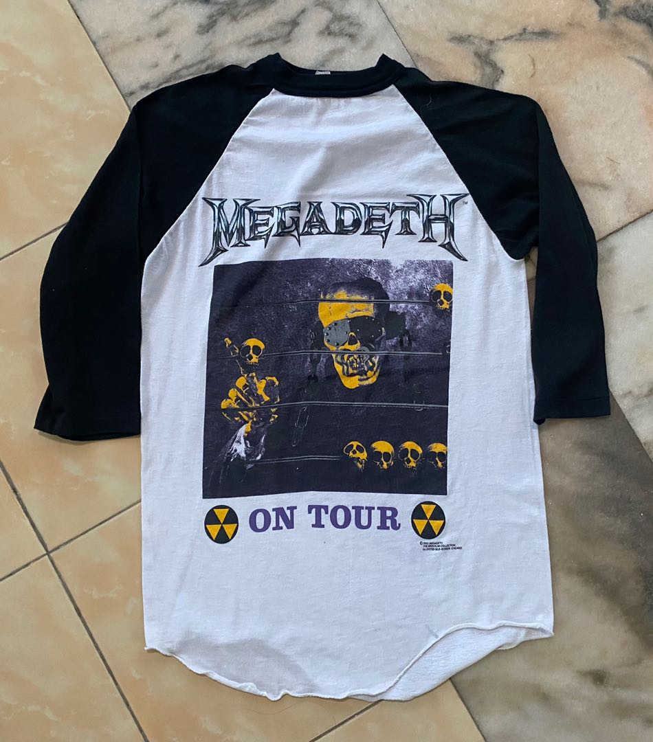 Vintage rare megadeth tour concert shirt, Men's Fashion, Tops & Sets ...