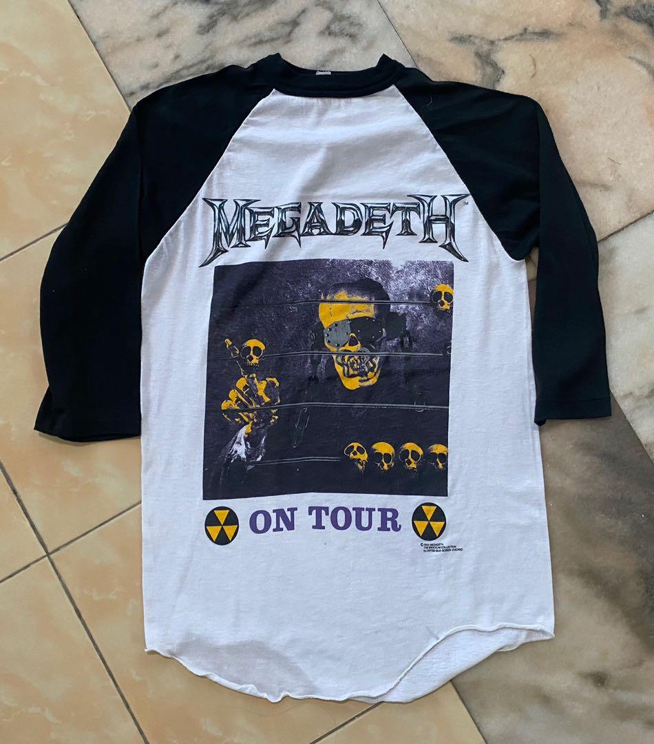 Vintage rare megadeth tour concert shirt, Men's Fashion, Tops & Sets ...