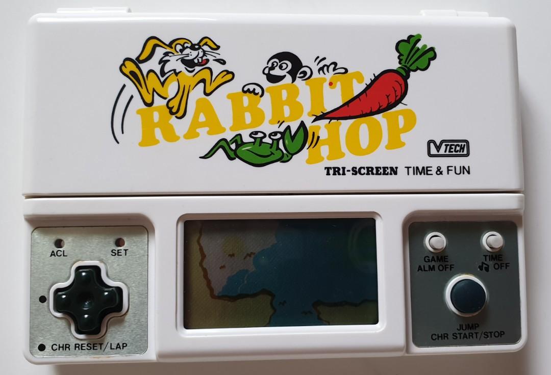 VTech Rabbit Hop Tri-Screen Time & Fun, Video Gaming, Video Game ...