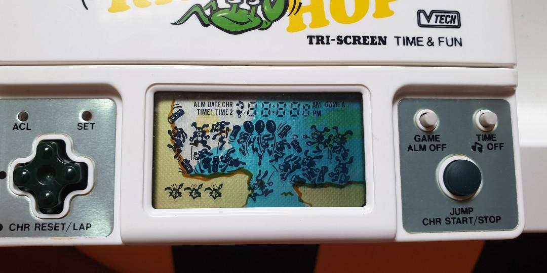 VTech Rabbit Hop Tri-Screen Time & Fun, Video Gaming, Video Game ...