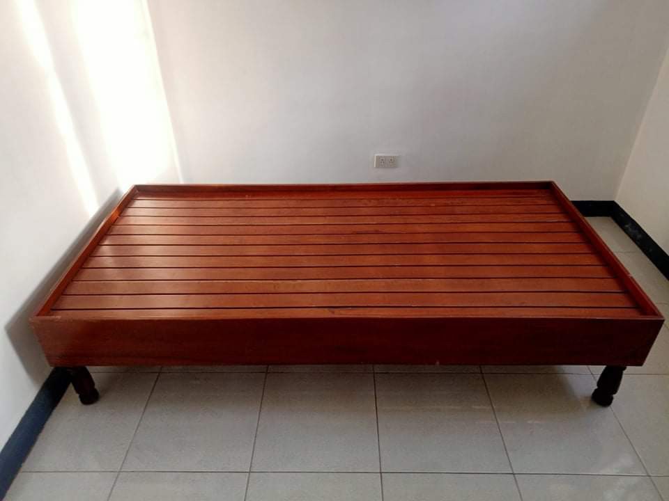 Wooden Bed frame(narra), Furniture & Home Living, Furniture, Bed Frames ...