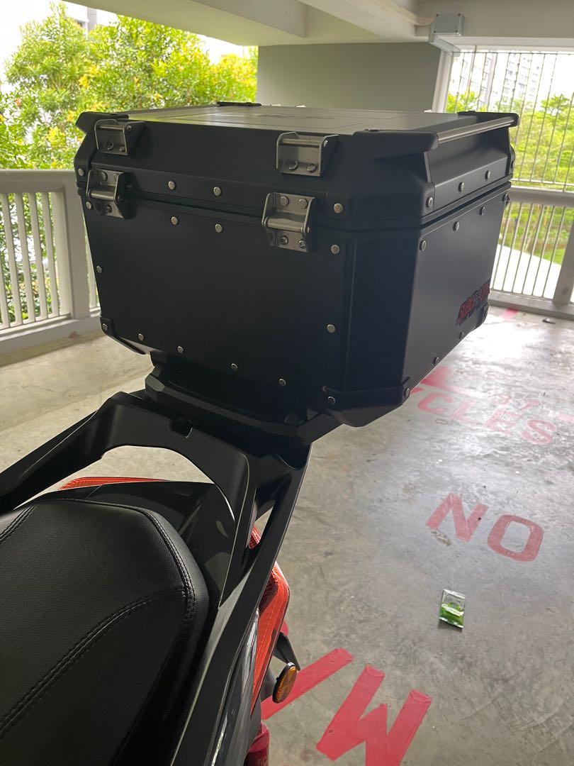 Xmax box and rack, Motorcycles, Motorcycle Accessories on Carousell