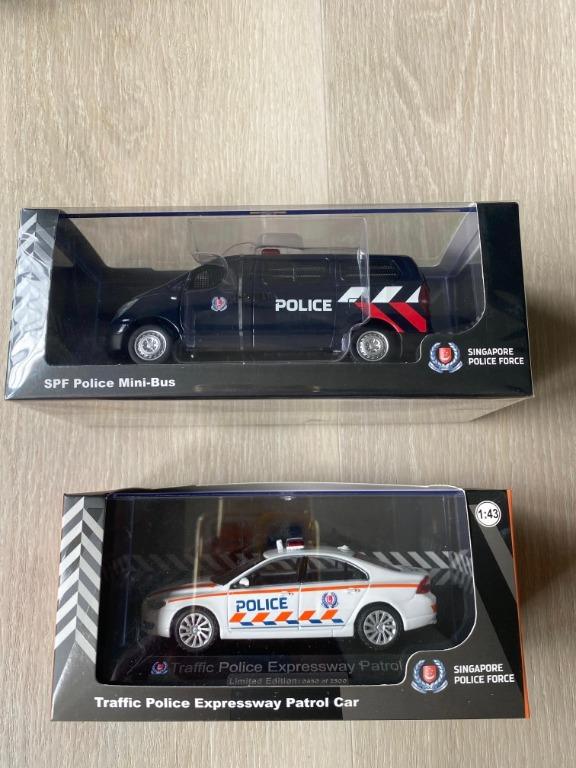 1:43 TP Expressway Patrol Car and 1:38 SPF Mini-Bus Diecast Collectible ...