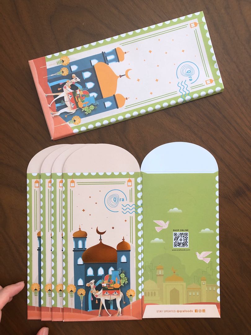 2022 QRA Foods (MY) Raya Packets/ SDR/ Sampul Duit Raya, Hobbies & Toys ...