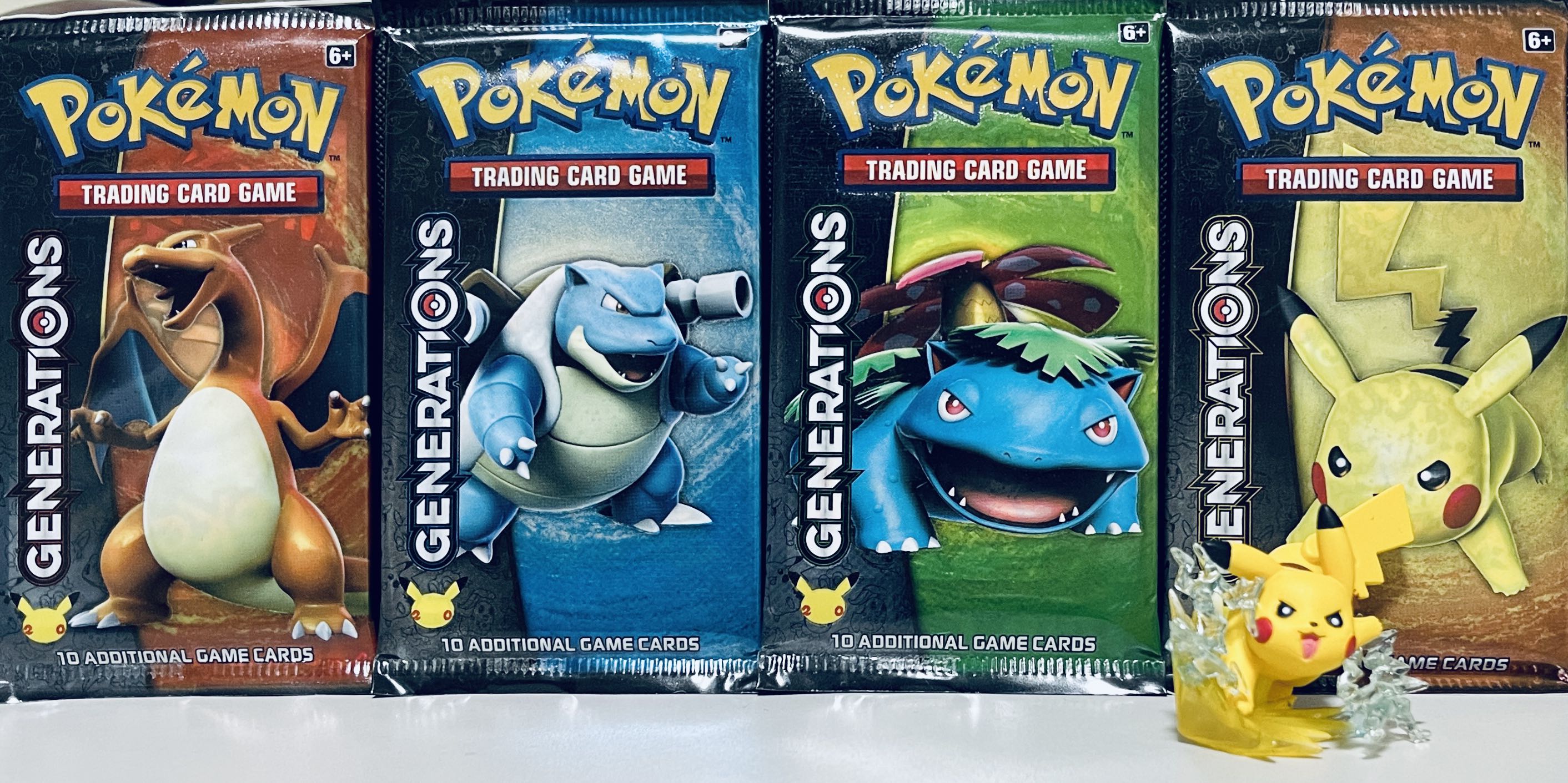 20th Anniversary Pokémon - Generations Art Pack (Charizard, Venusaur ...
