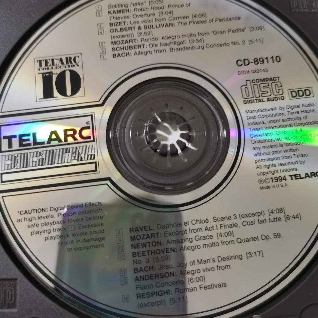 95％new 美國製 The Telarc Collection Vol. 1-10 CD (共十碟) / 1992-1994年 made in US ＃收藏多年 市面罕有全套齊 保存良好 極 ...