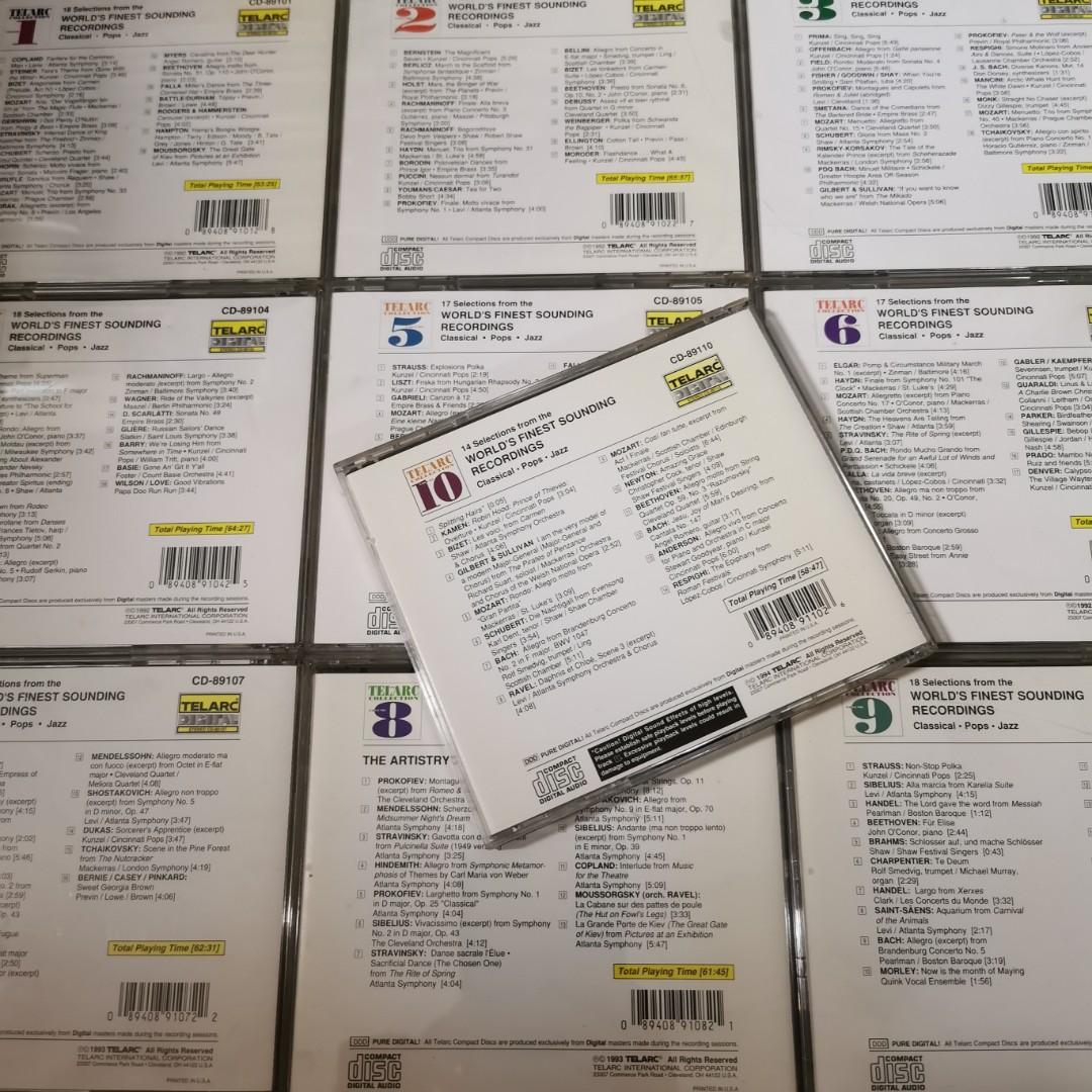 95％new 美國製 The Telarc Collection Vol. 1-10 CD (共十碟) / 1992-1994年 made ...