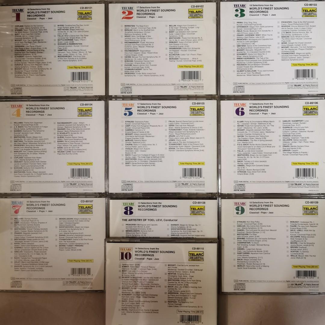 95％new 美國製 The Telarc Collection Vol. 1-10 CD (共十碟) / 1992-1994年 made ...