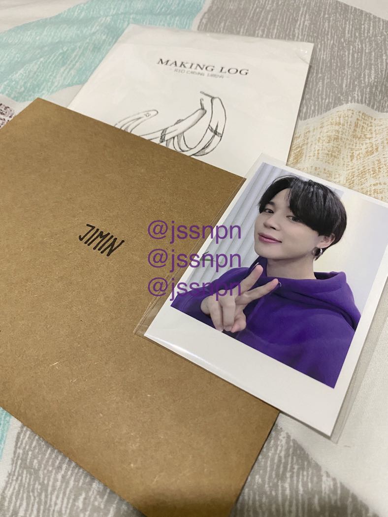 Artist Made Collection Jimin Red Carving Earring PC & Making Log ...