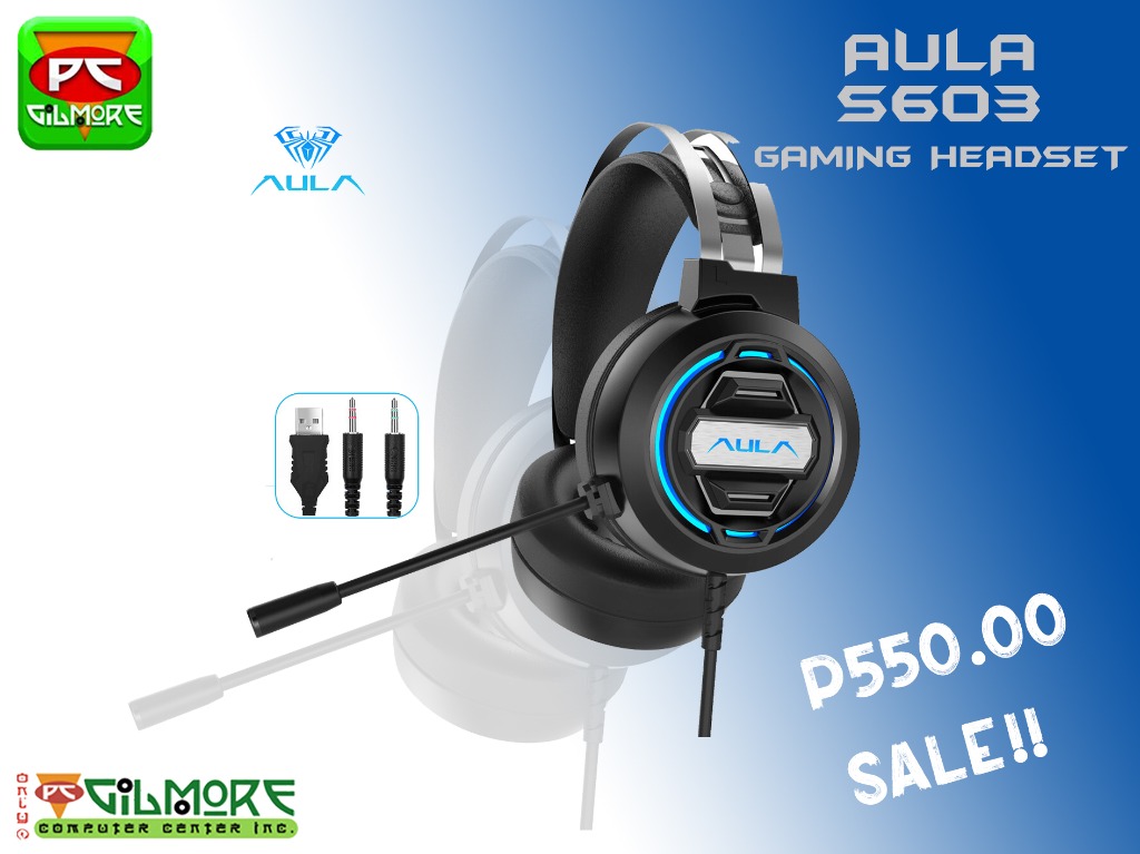 AULA S603 GAMING HEADSET, Audio, Headphones & Headsets on Carousell