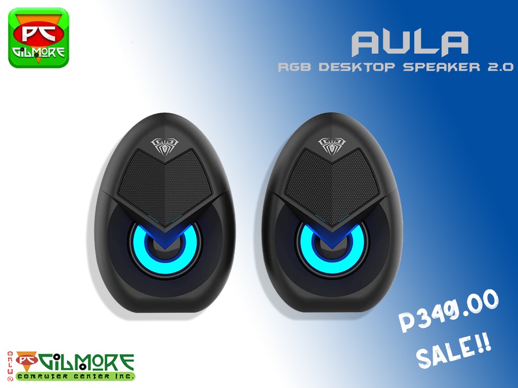 AULA WIND N-69 GAMING RGB 2.0 DESKTOP SPEAKER, Audio, Soundbars ...