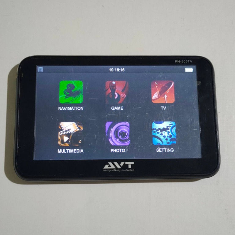 AVT PN-505 poratable GPS navigation w/ TV tuner, Computers & Tech ...