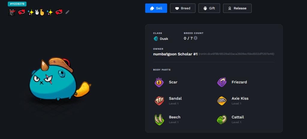 Axie Infinity Dusk, Video Gaming, Gaming Accessories, In-Game Products ...