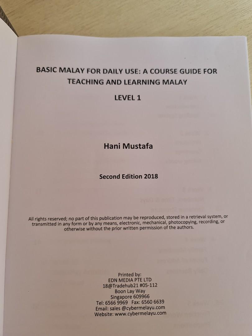 Basic Malay Textbook, Hobbies & Toys, Books & Magazines, Textbooks on ...