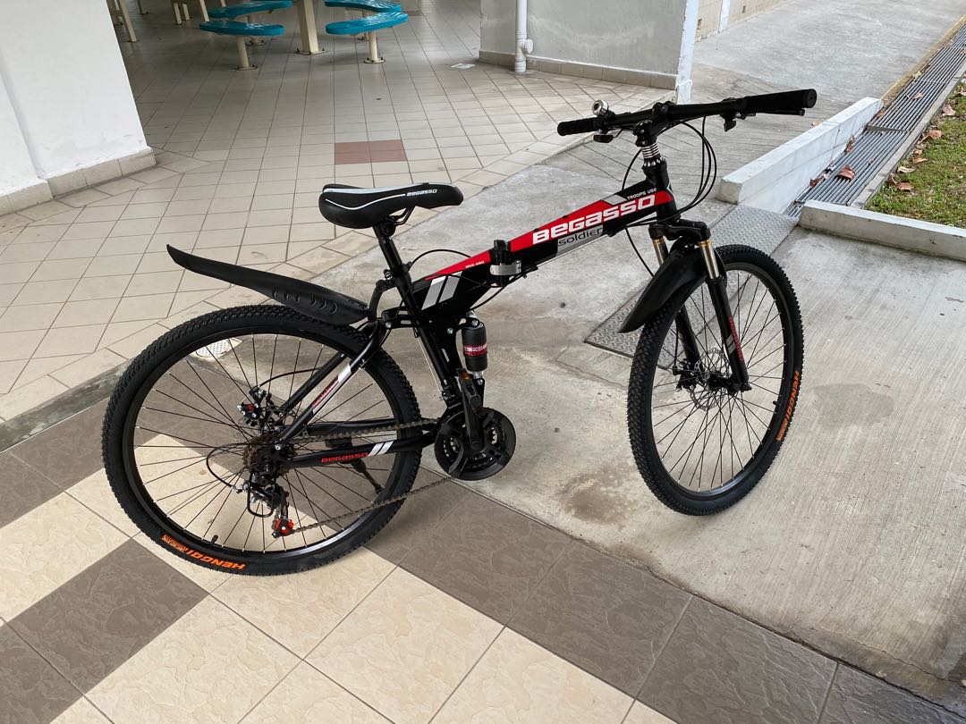 Begasso Foldable Mountain Bike (26 inch), Sports Equipment, Bicycles ...
