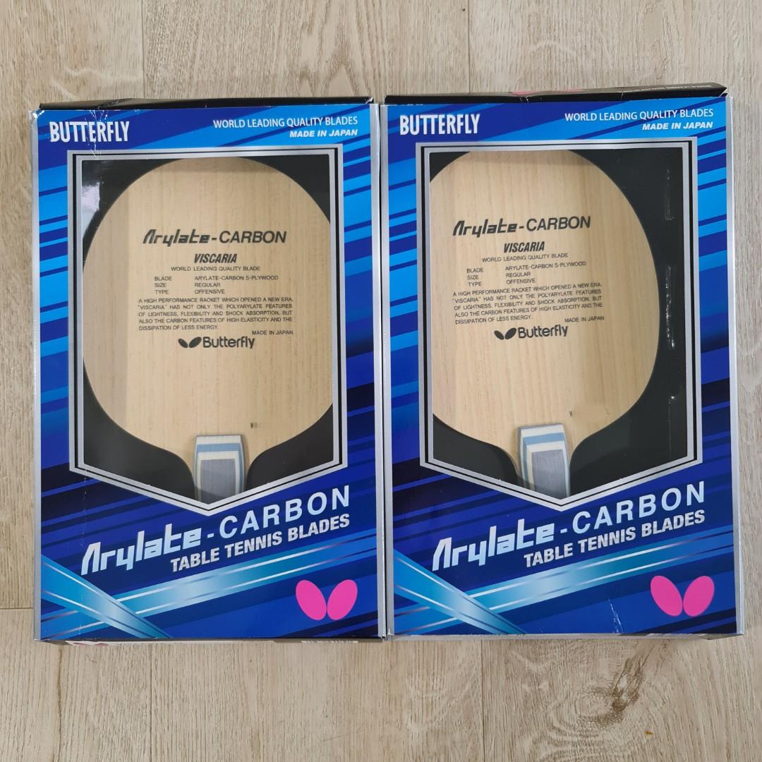 Butterfly Viscaria FL table tennis racket, Sports Equipment, Sports ...