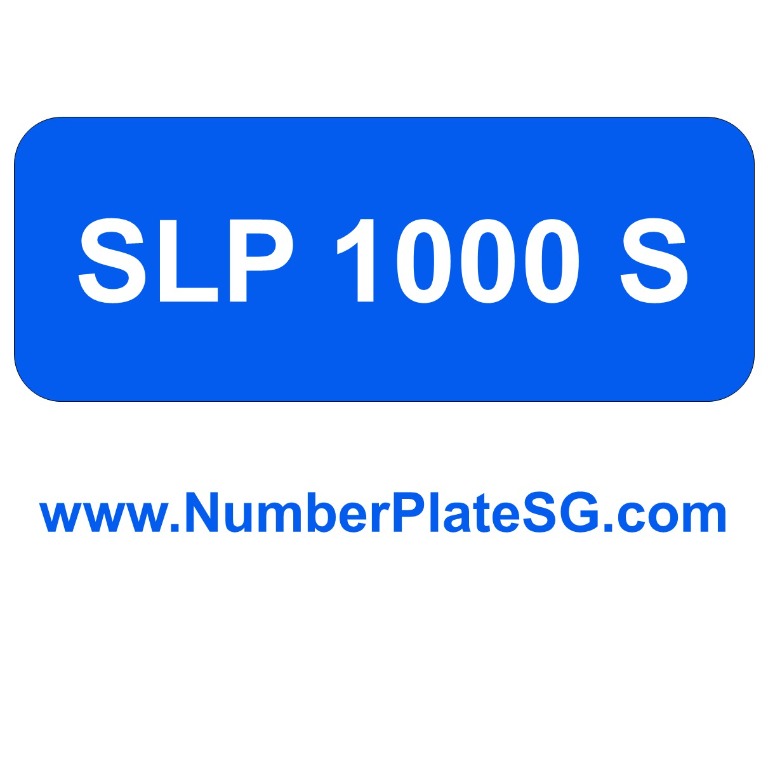 Car Number Plate for Sale: SLP 1000 S (SLP1000S), Car Accessories, Car ...
