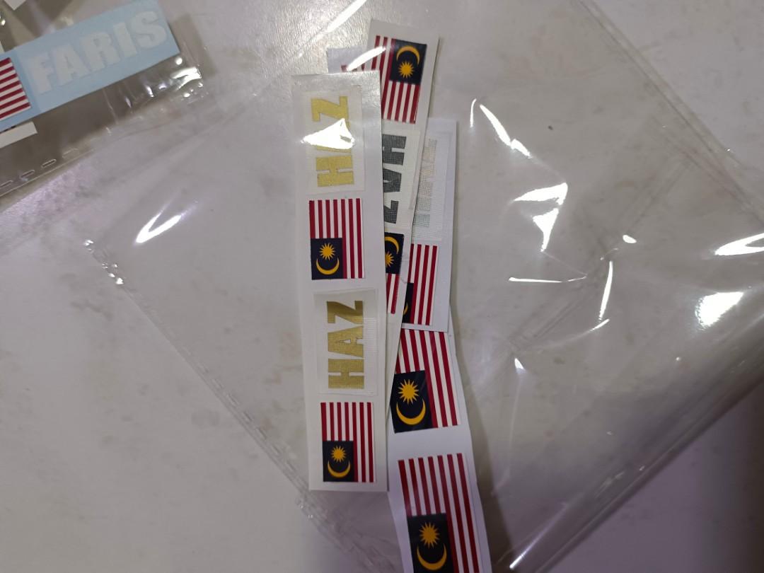 Cheap Custom flag name sticker vinyl decal car bike ebike PMD, Hobbies ...