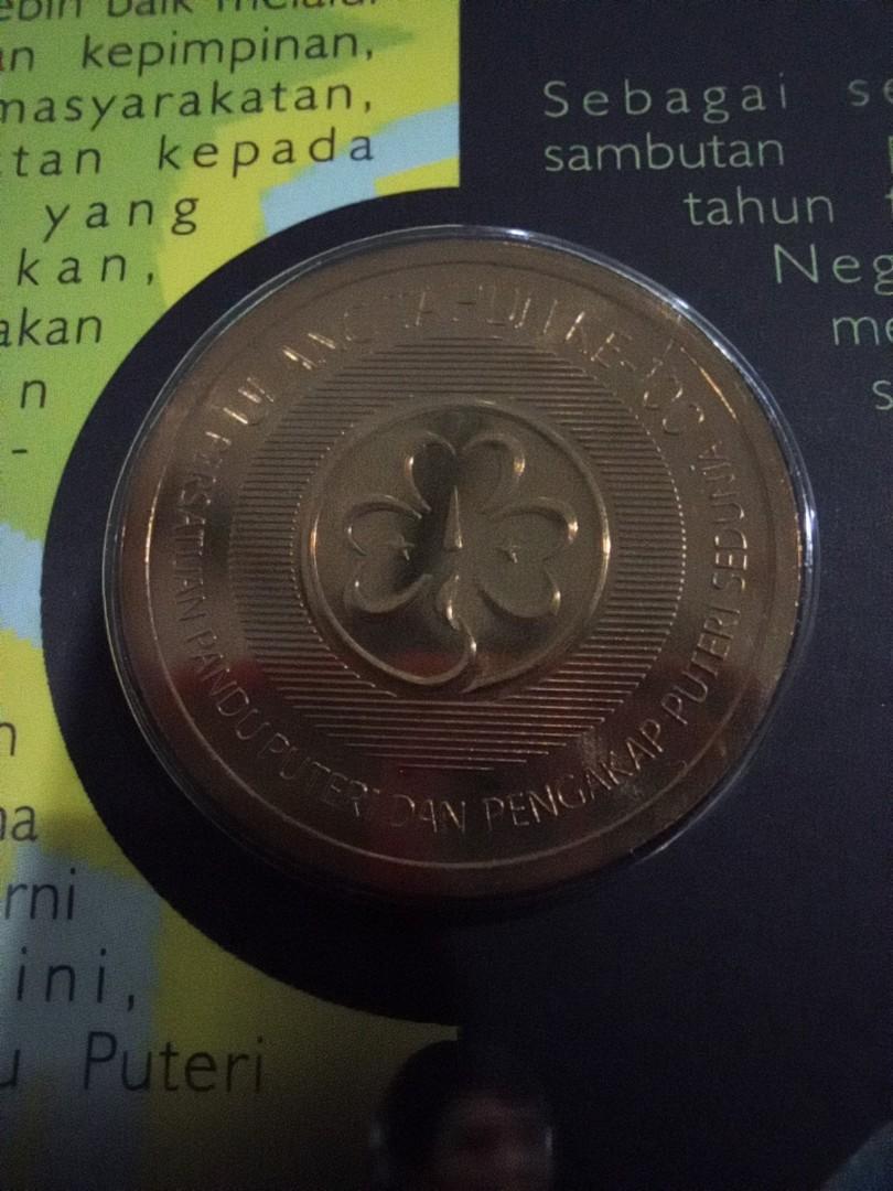 Coin card 100 tahun Pandu Puteri, Hobbies & Toys, Collectibles ...
