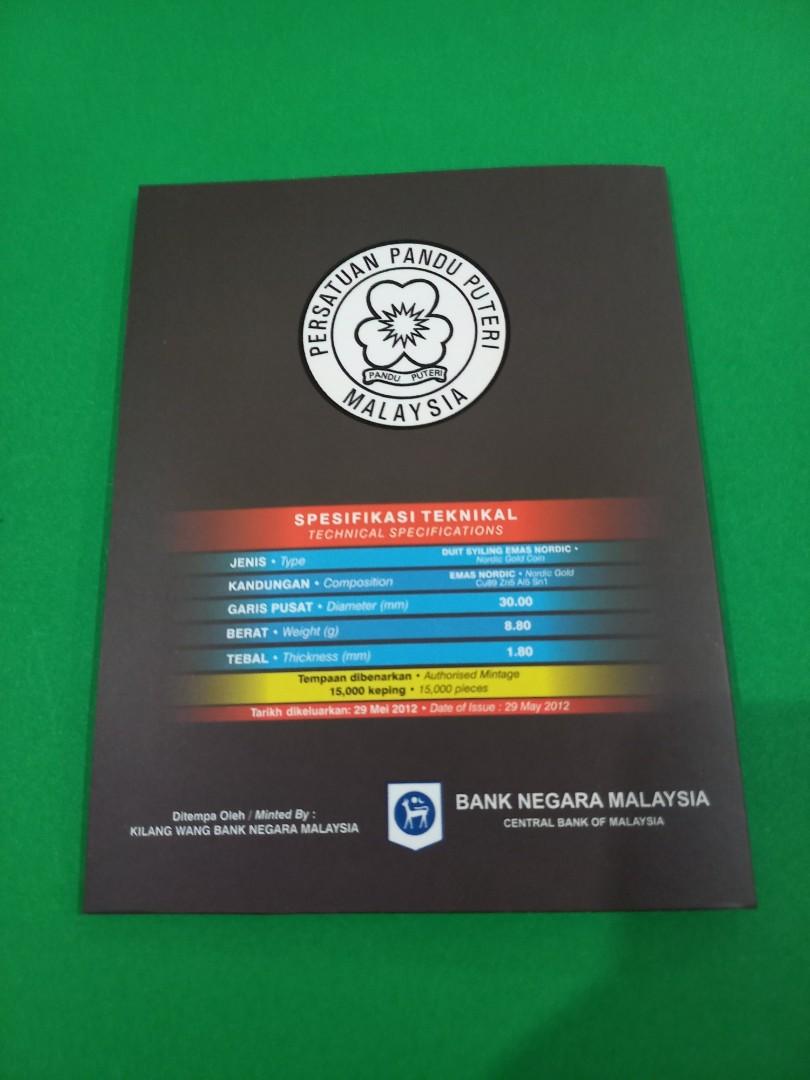 Coin card 100 tahun Pandu Puteri, Hobbies & Toys, Collectibles ...