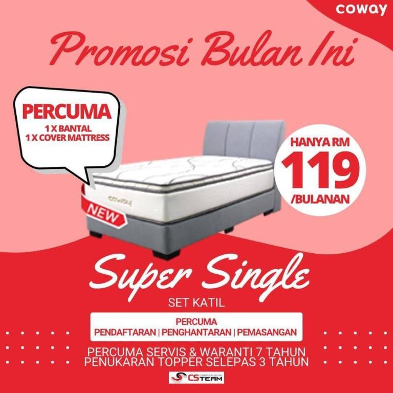 COWAY MATTRESS + BEDFRAME (PRIME SERIES), Furniture & Home Living ...