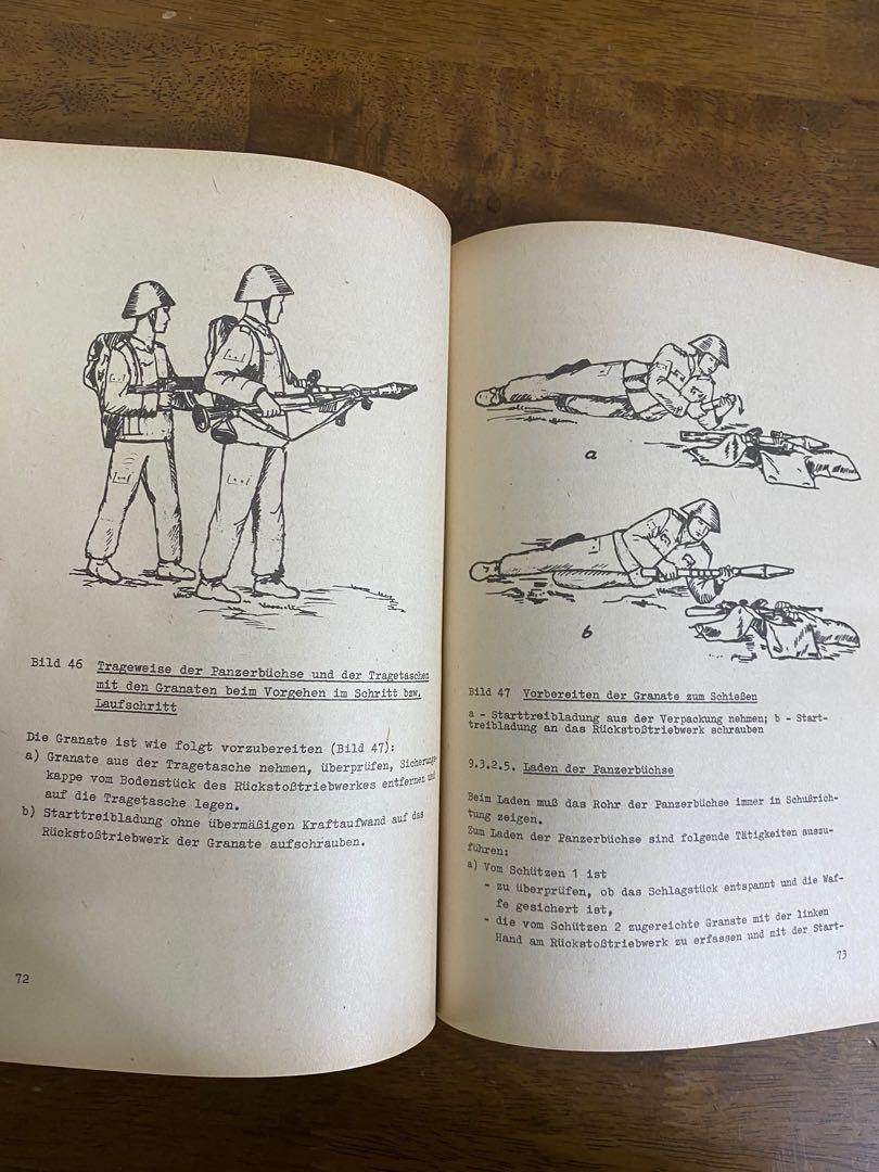 East German RPG-7 Antitank Grenade Launcher Operator Manual, Hobbies ...