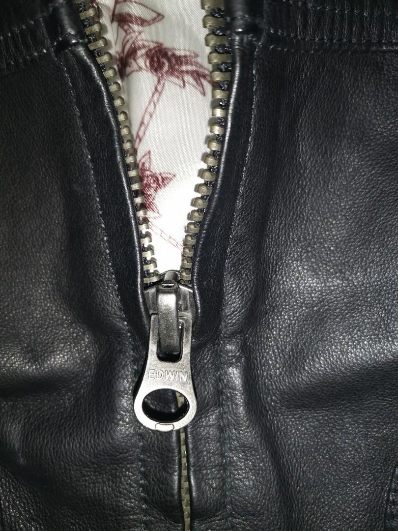 EDWIN | Leather Jacket, Women's Fashion, Coats, Jackets and Outerwear ...