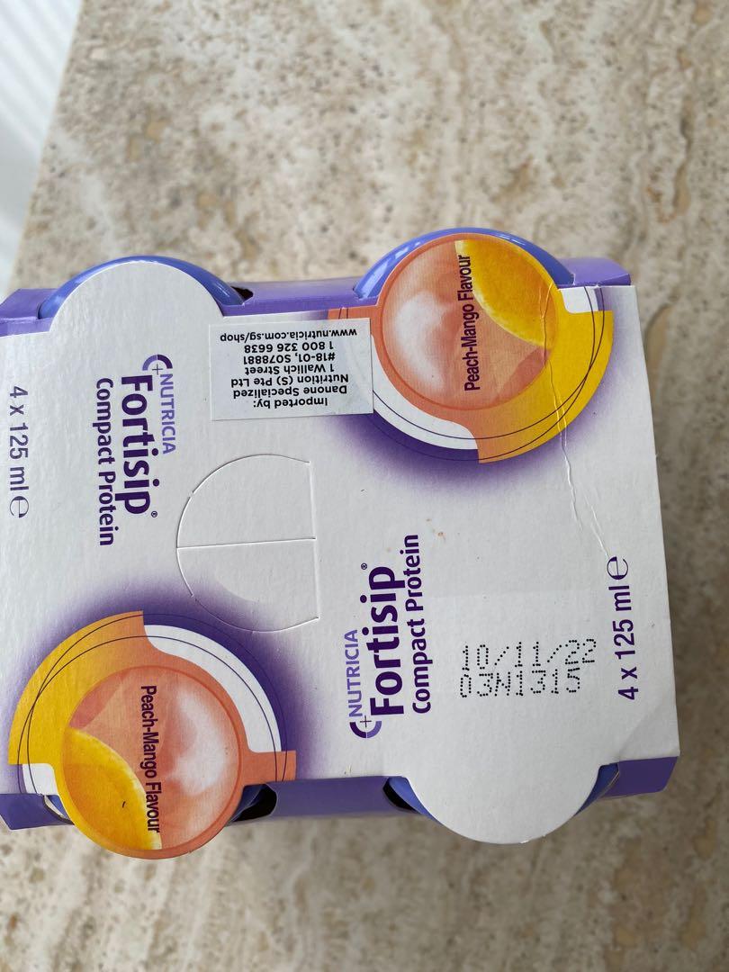 Fortisip compact protein - Peach Mango flavor, Health & Nutrition ...