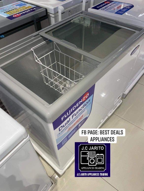 FUJIDENZO SLIDING GLASS TOP CHEST FREEZER ON SALE, TV & Home Appliances, Kitchen Appliances ...
