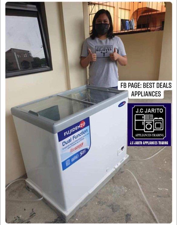 FUJIDENZO SLIDING GLASS TOP CHEST FREEZER ON SALE, TV & Home Appliances, Kitchen Appliances ...