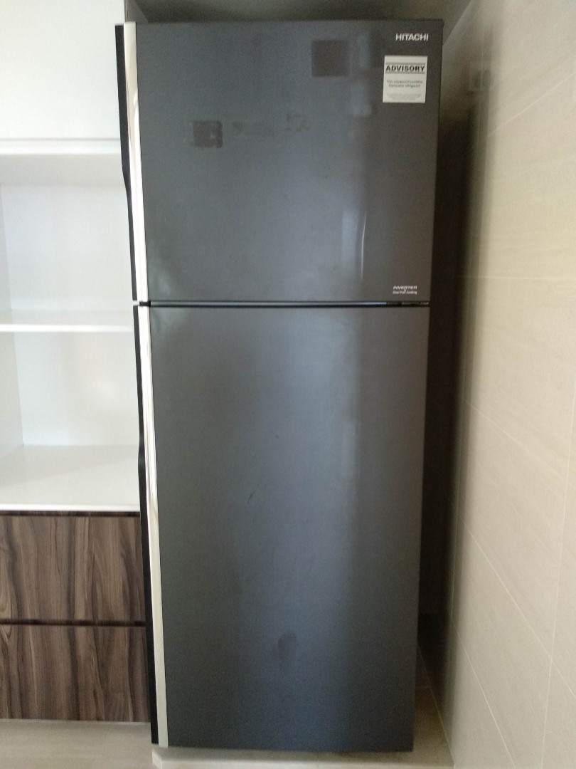 Hitachi 407L 2-Door Refrigerator R-V480P8MS, TV & Home Appliances ...
